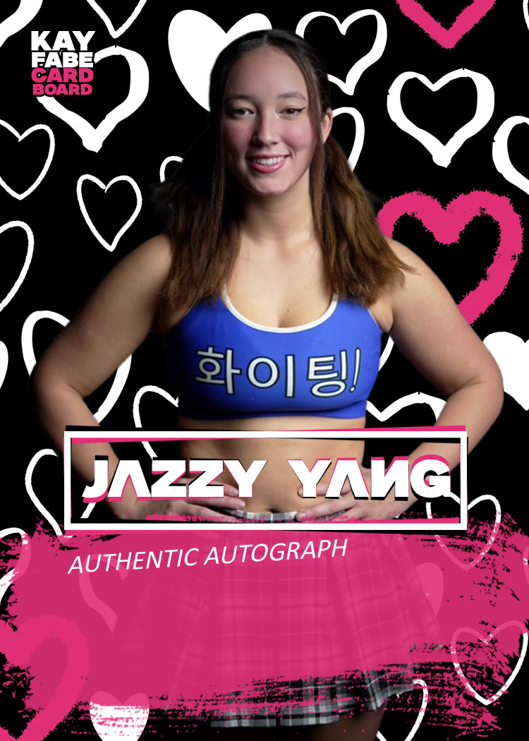 Jazzy Yang’s Autograph Wrestling Card